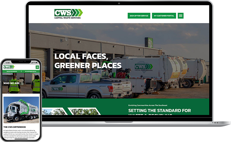 Capital Waste Services Website Redesign Project | DuBose Web